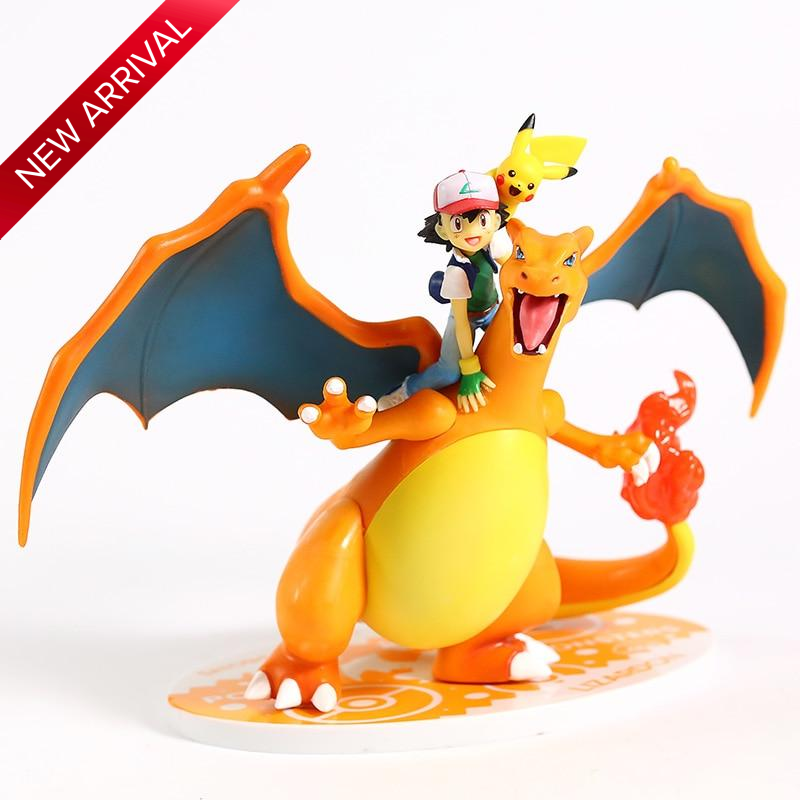 Pokemon figure Ash and Charizard | Pokemon Faction