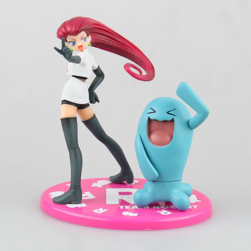 Pokemon figure Jessie and Wobbuffet | Pokemon Faction